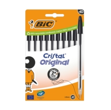 BIC Cristal Black Ballpoint Pens 10 Pack: 3086123734753: WHSmith