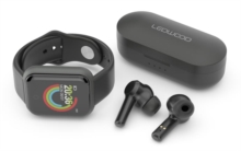 Ledwood-Pack Urban -Tws Earphones & Smartwatch-(Black): 3700789510451 ...