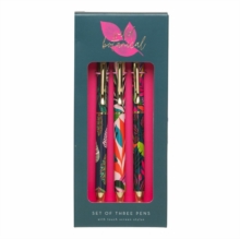 WHSmith Wild Botanicals Black Ballpoint Pens 3 Pack: 5013872157906: TGJones
