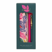 WHSmith Wild Botanicals Black Ballpoint Pen and Pouch Set ...