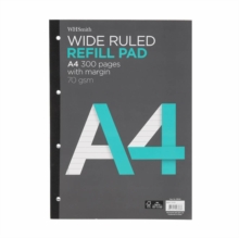 WHSmith A4 Ruled Refill Pad 300 Pages: 5013872159221: TGJones