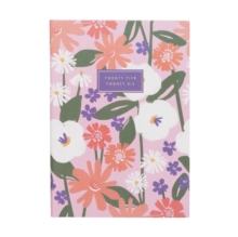 WHSmith Abstract Floral A5 2025-26 Week to View Mid-Year Diary ...