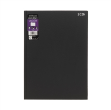 WHSmith Black A4 2026 Day to Page Essential Diary with Appointments ...