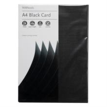 WHSmith A4 Black Card 24 Sheets: 5013872181338: TGJones