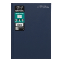 WHSmith Blue A5 2026-27 Week to View 18-Month Academic Mid-Year Diary ...