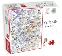 Map of Scotland Jigsaw 1000 Piece Puzzle: : 5060085107204: TGJones