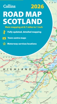 2026 Collins Road Map of Scotland : Folded Road Map: Collins Maps ...