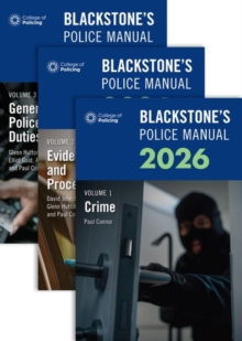 Blackstone's Police Manuals 2025 Three Volume Set: Paul Connor ...
