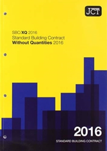 JCT:Standard Building Contract Without Quantities 2016: : 9780414059375 ...