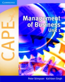 Management of Business for CAPE® Unit 1: Peter Stimpson: 9780521696999 ...