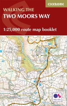 Two Moors Way Map Booklet : 1:25,000 OS Route Mapping: Sue Viccars ...