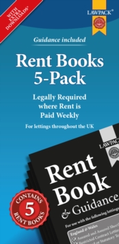 Rent Books 5-Pack : Legally Required where Rent is Paid Weekly ...