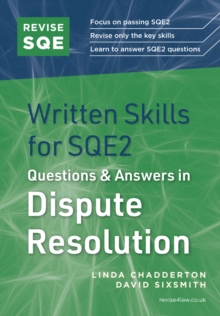 Revise SQE Written Skills for SQE2: Questions & Answers in Dispute ...