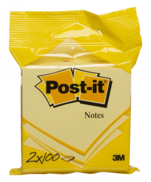 Post-it Notes Canary Yellow 2x100 Sheets: 3134375234580: TGJones