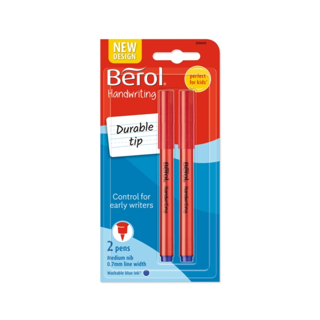 Berol Handwriting Blue Handwriting Pens 2 Pack: 3501170672921: TGJones