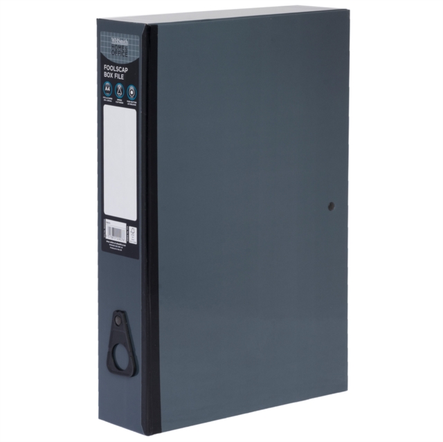 WHSmith Grey Foolscap Box File: 5013872009076: TGJones