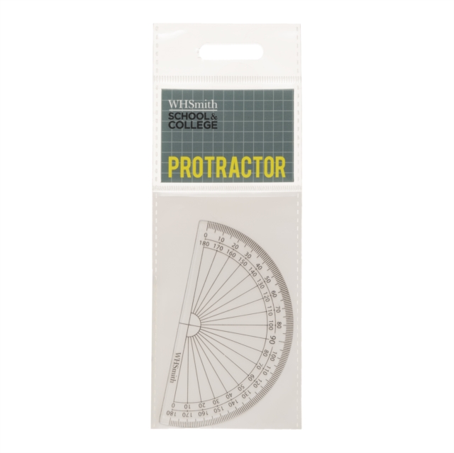 WHSmith Clear 180 Degree Protractor: 5013872029678: TGJones