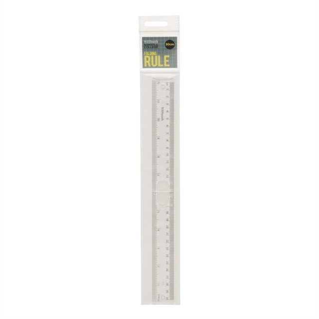 WHSmith Clear 30cm Folding Ruler: 5013872029739: TGJones