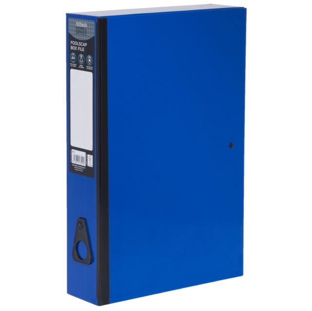 WHSmith Blue Foolscap Box File: 5013872035402: TGJones