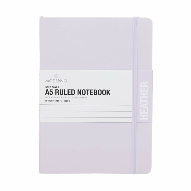 WHSmith Moderno Heather A5 Ruled Soft Cover Notebook 96 Pages ...