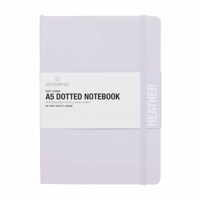 WHSmith Moderno Heather A5 Dotted Soft Cover Notebook 96 Pages ...