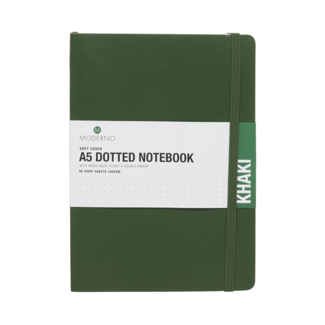 WHSmith Moderno Khaki A5 Dotted Soft Cover Notebook 96 Pages ...