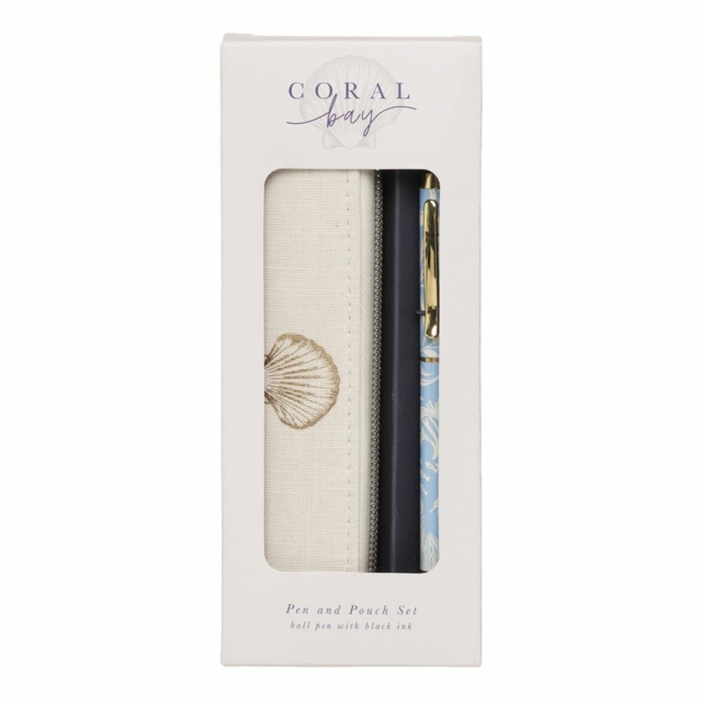 WHSmith Coral Bay Black Ballpoint Pen and Pouch Set: 5013872157098: TGJones