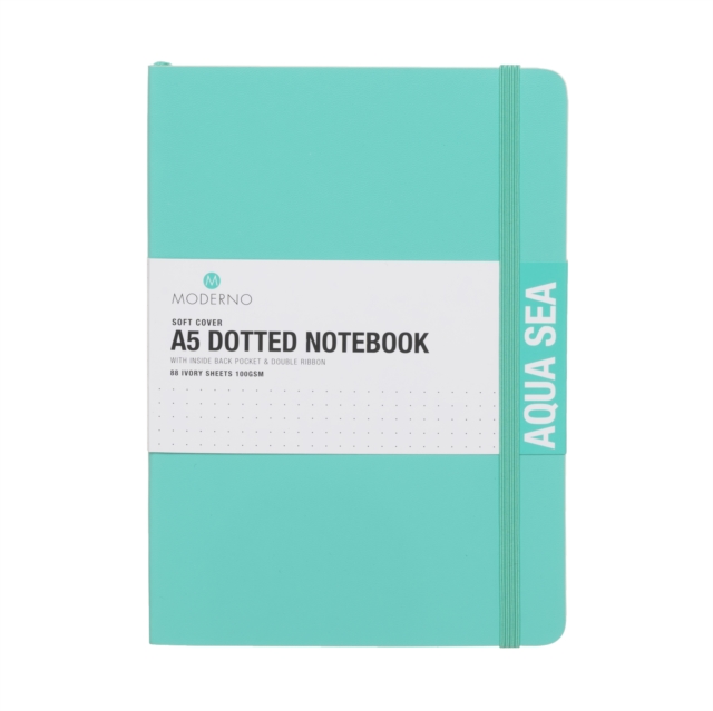 WHSmith Moderno Aqua Sea A5 Dotted Soft Cover Notebook 88 Pages ...