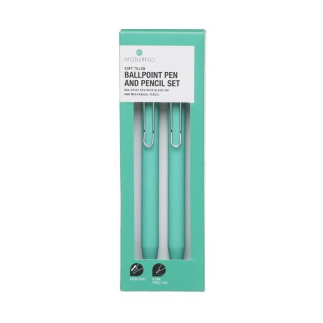 WHSmith Moderno Aqua Sea Ballpoint Pen & Mechanical Pencil Set 2 Pack ...