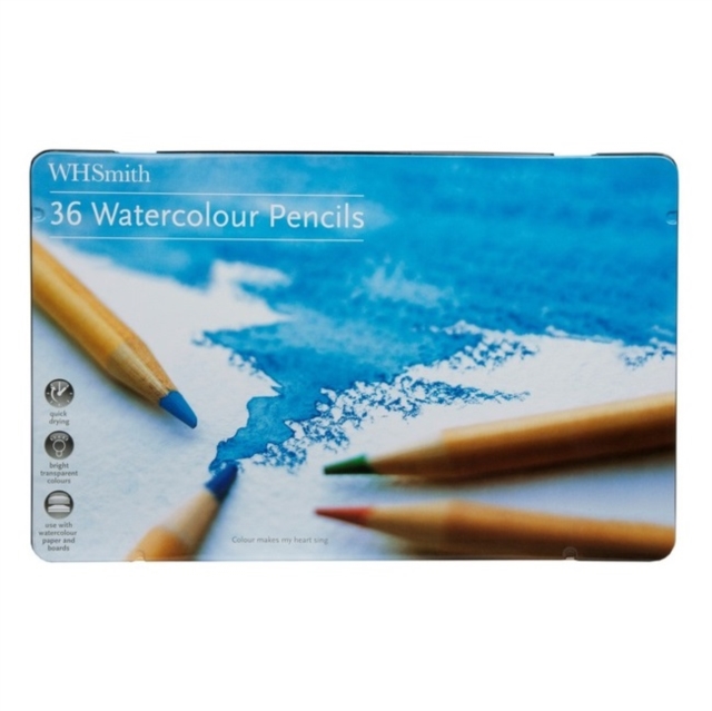 WHSmith Watercolour Colouring Pencils 36 Pack: 5013872181260: TGJones