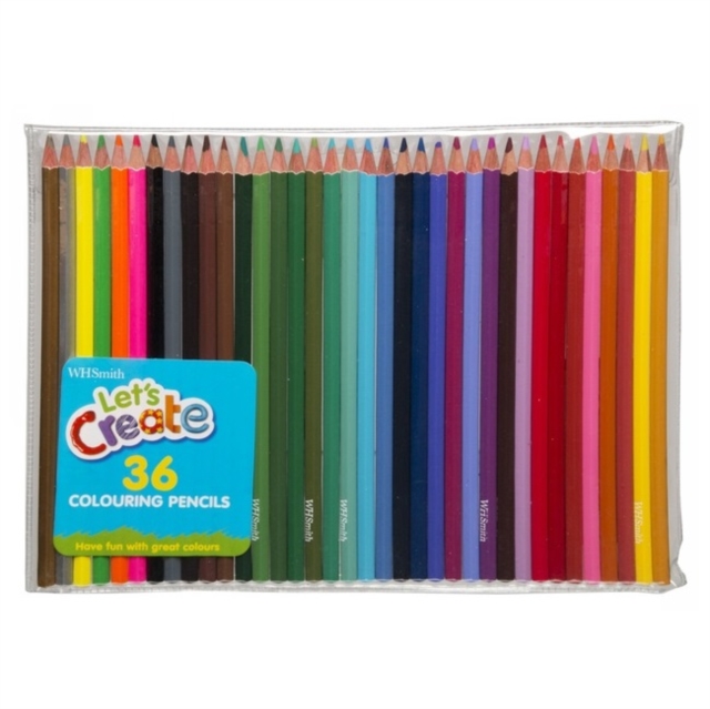 WHSmith Let's Create Colouring Pencils 36 Pack: 5013872181383: TGJones