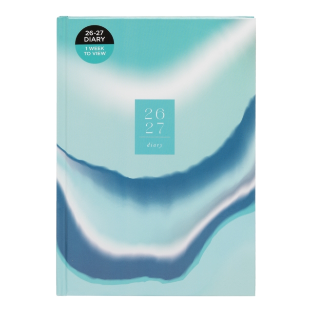 WHSmith Blue Waves A5 2026-27 Week to View Mid-Year Diary ...