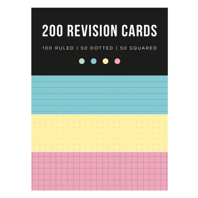 WHSmith Assorted Colour 6x4 Inch Assorted Revision Cards 200 Pack ...