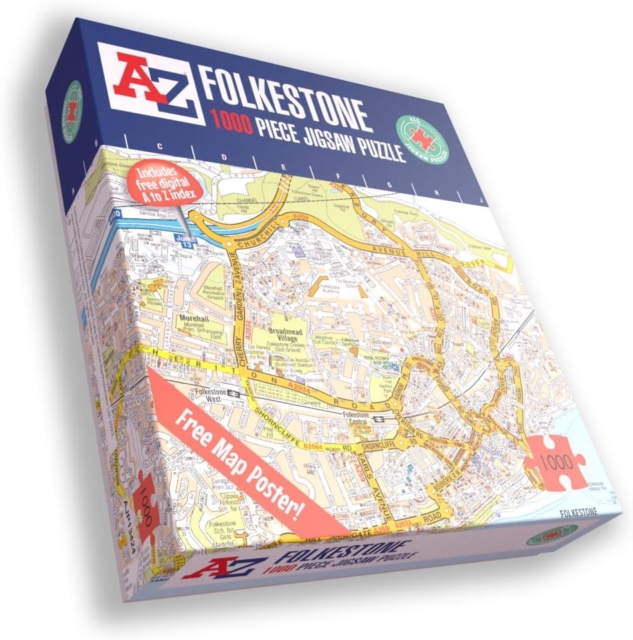 A-Z Map of Folkestone: : 5056318134246: TGJones