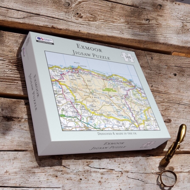 OS Map 500 Piece Premium Jigsaw Puzzle - Exmoor National Park ...