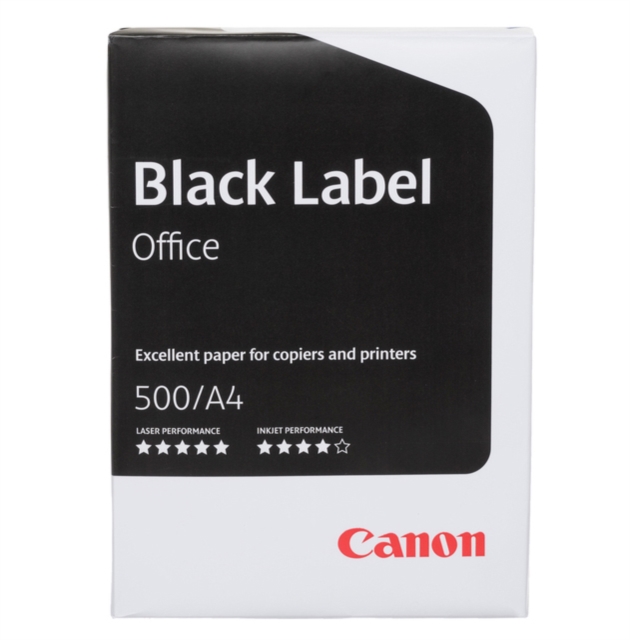 Canon Black Label Office A4 75GSM Printer Paper 500 Sheets 8713878127176 WHSmith