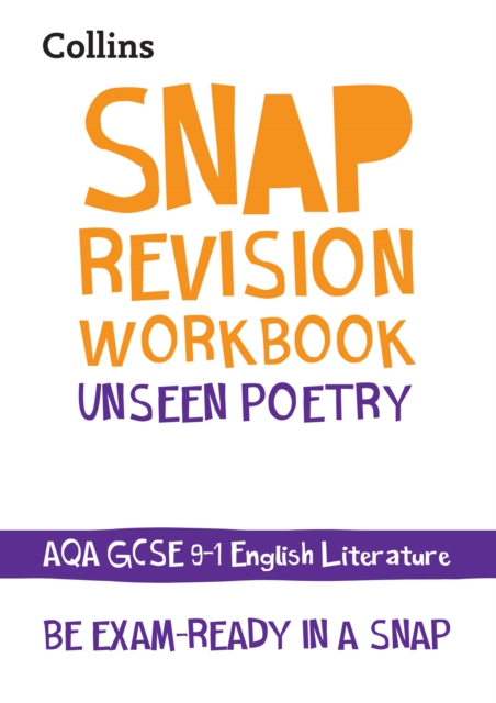AQA Unseen Poetry Anthology Workbook : Ideal for the 2026 and 2027 ...