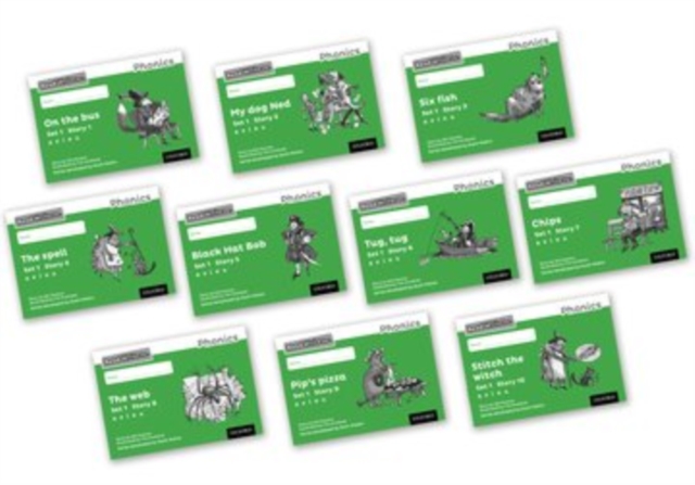 Read Write Inc. Phonics: Green Set 1 Core Black & White Storybooks ...