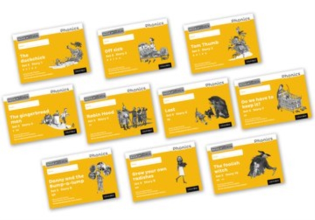 Read Write Inc. Phonics: Yellow Set 5 Core Black & White Storybooks ...