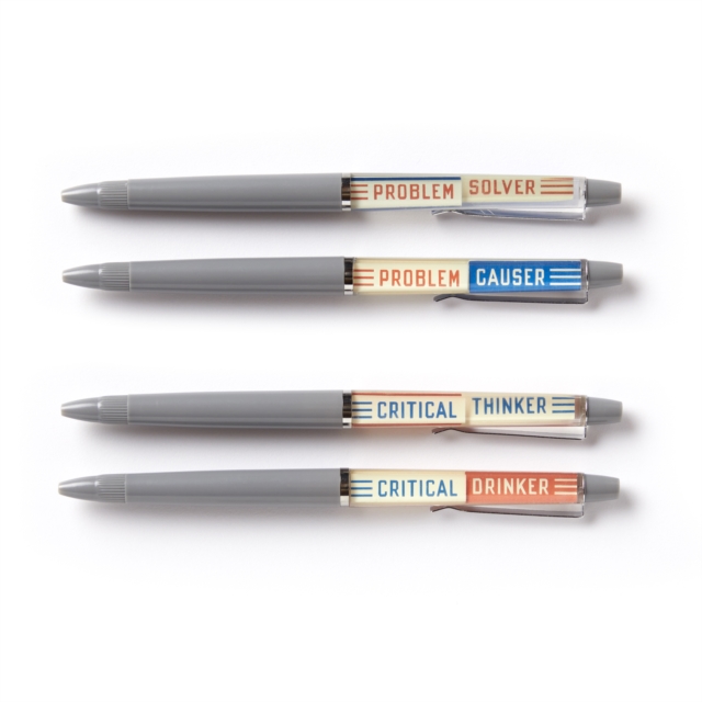 Critical Drinker Floaty Pen Set: Brass Monkey: 9780735375697: TGJones