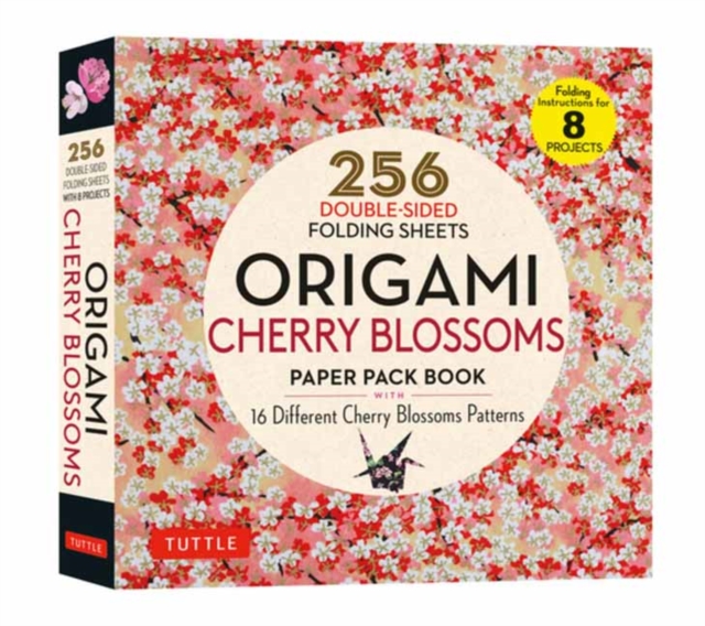 Origami Cherry Blossoms Paper Pack Book : 256 Double-Sided Folding ...