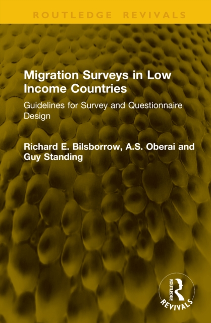 Migration Surveys in Low Income Countries : Guidelines for Survey and ...