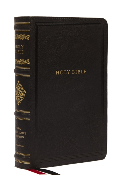 NKJV Large Print Reference Bible, Black Leathersoft, Red Letter, Comfort Print (Sovereign ...