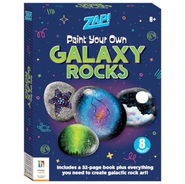 Zap! Paint Your Own Galaxy Rocks: Hinkler Pty Ltd: 9781488953873: TGJones