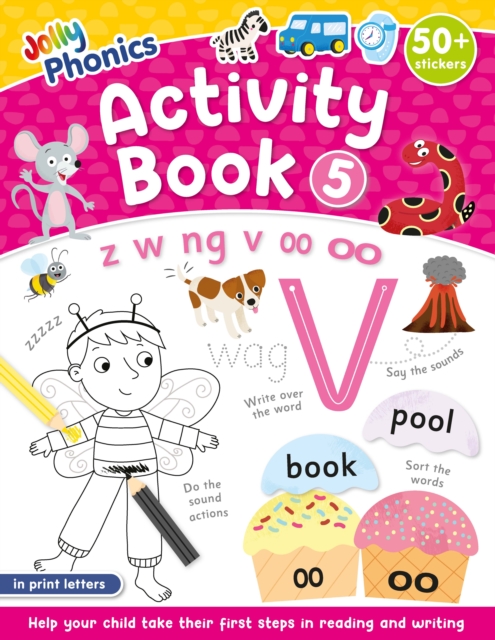 Jolly Phonics Activity Book 5 : in Print Letters (American English ...