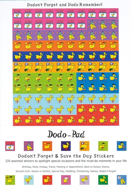 Dodon't Forget and Save the Day Stickers from Dodo Pad : 320 Self ...