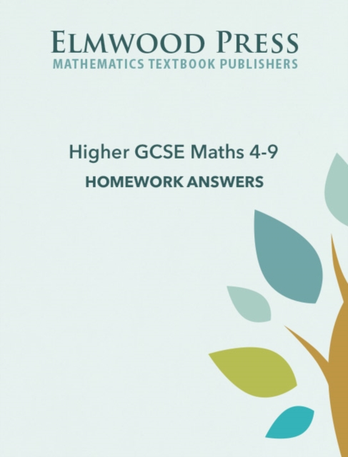 Higher GCSE Maths 4-9 Homework Answers: Michael White: 9781906622527 ...