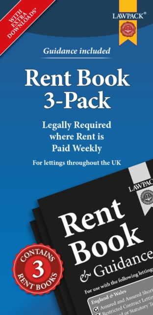 Rent Books 3-Pack : Legally Required where Rent is Paid Weekly ...
