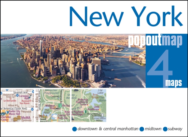 New York PopOut Map - pocket size, pop up map of new york city ...
