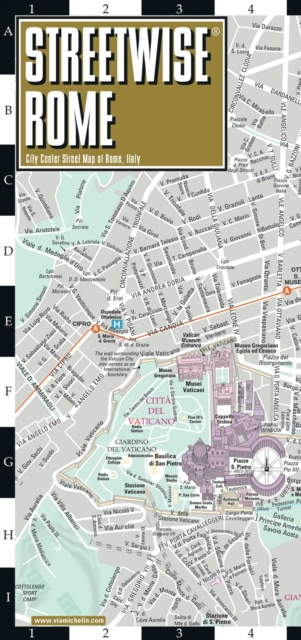 Streetwise Rome Map - Laminated City Center Street Map of Rome, Italy ...
